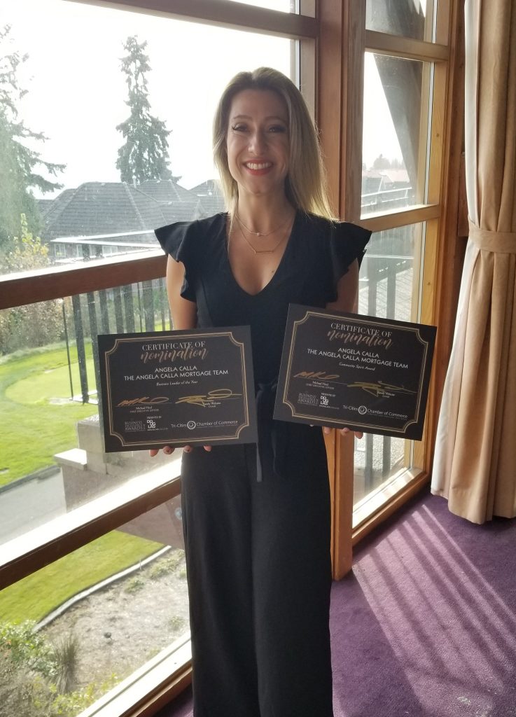 Angela Calla Accepts 2 nominations at the Tri-Cities Chamber of ...