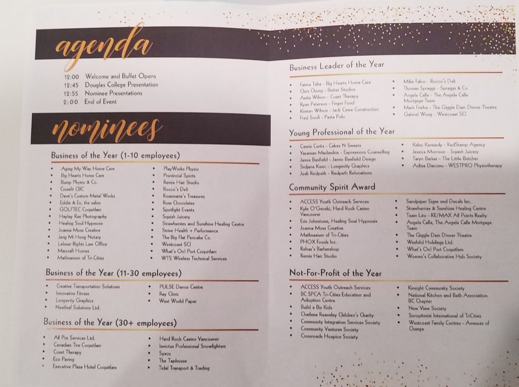 Angela Calla Accepts 2 nominations at the Tri-Cities Chamber of ...